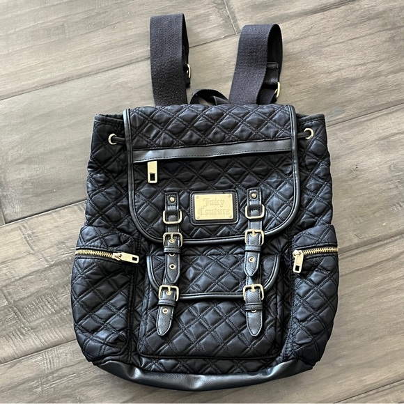 Juicy Couture | Bags | Juicy Couture Quilted Strappy Backpack | Poshmark